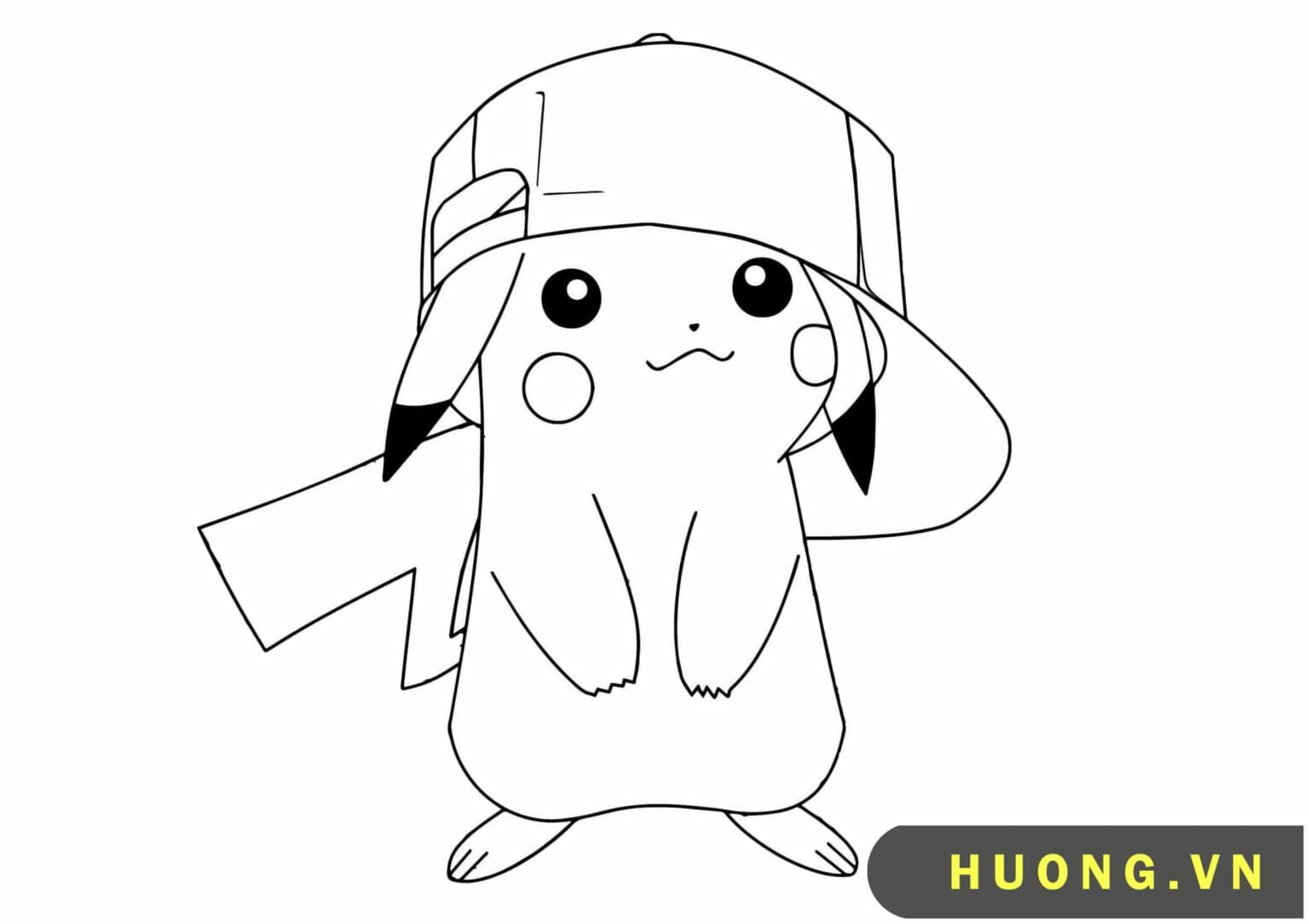 Bộ sưu tập tranh tô màu pikachu dễ thương, đáng yêu nhất cho bé - Hương.Vn